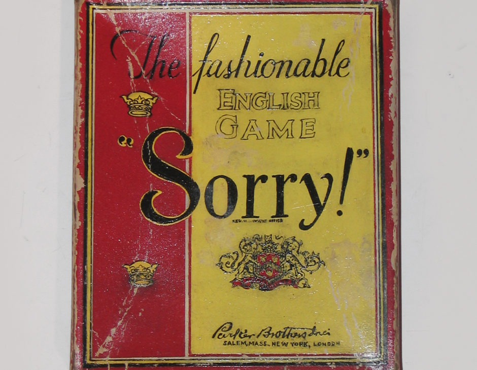 Tim Liddy, Sorry (1939) The Fashionable English Game, Oil on copper ...